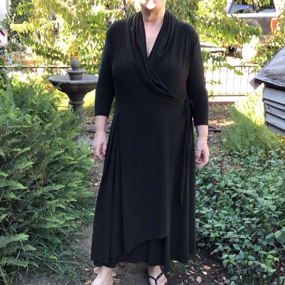 Sympli | Dresses | Sympli Brown Wrap Dress | Poshmark